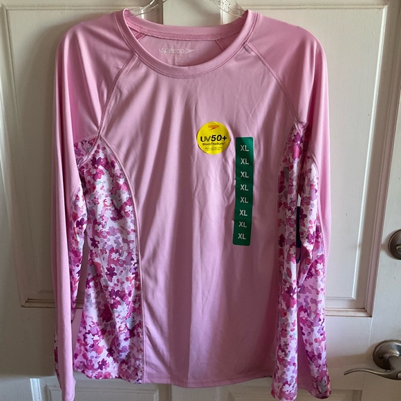 Speedo | Swim | Nwt Speedo Pink Water Sun Protector Long Sleeve Shirt ...